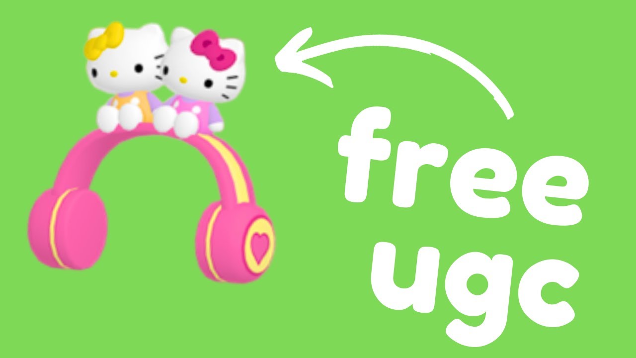 HELLO KITTY + MIMMY HEADPHONES TUTORIAL [roblox free ugc] - YouTube