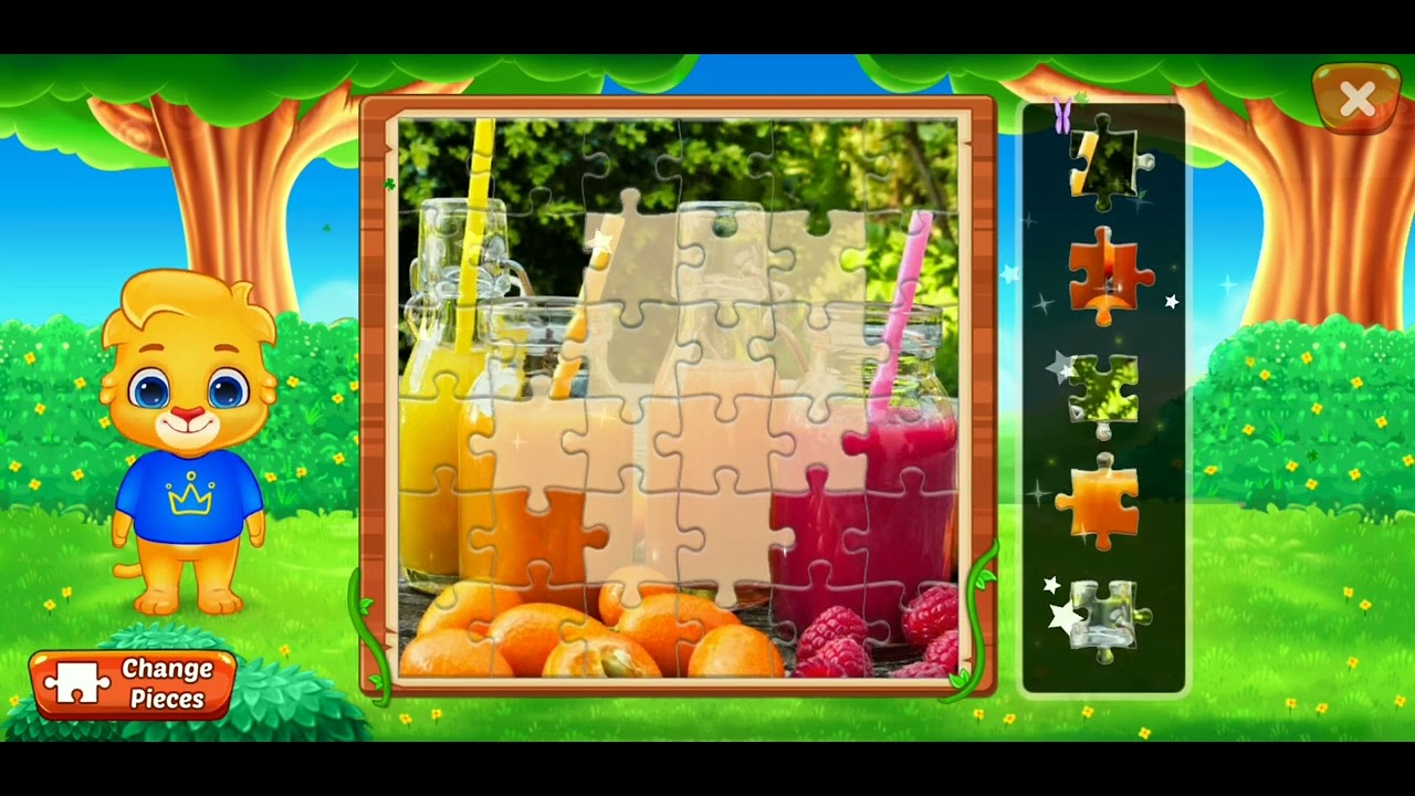 🍓🍊 Fruit Smoothie Photo Puzzle (36 Pieces) - Puzzle Kids Walkthrough ...