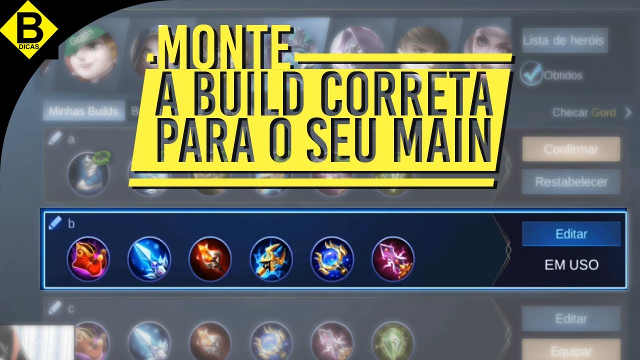 COMO MONTAR A MELHOR BUILD PRO SEU HERÓI NO MOBILE LEGENDS | Mobile ...