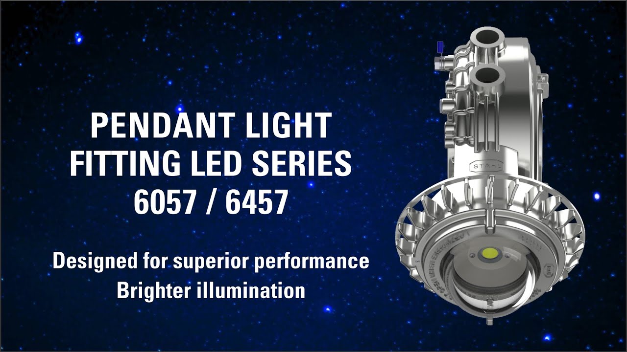 R. STAHL LED Pendant light fitting series 6057 / 6457 - YouTube