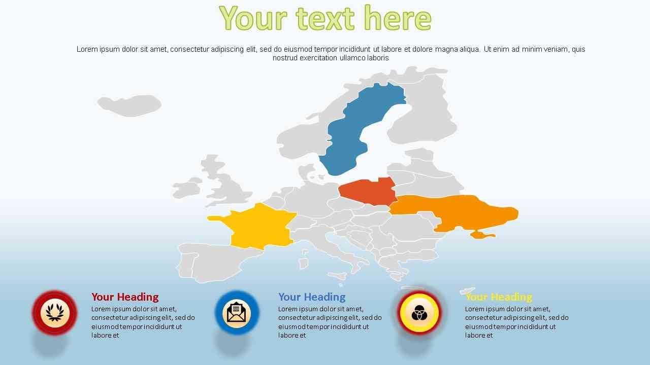 Europe map editable PPT - YouTube
