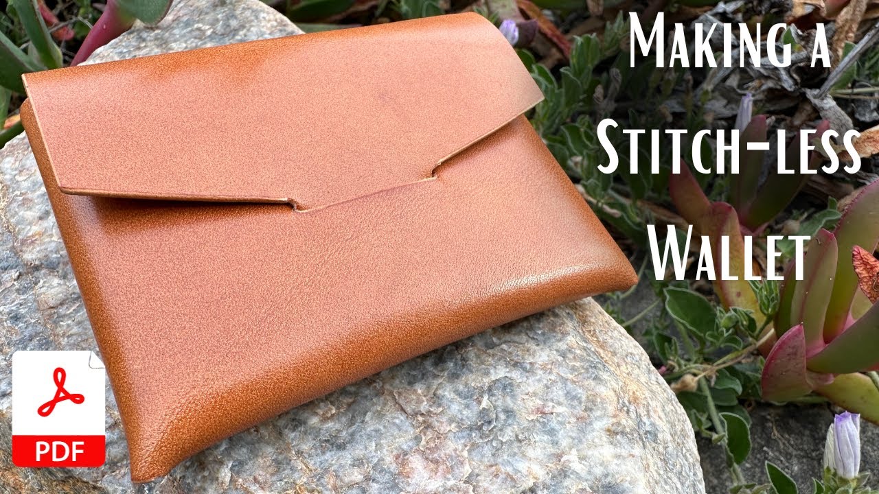 HAND-MAKING 'The Iron' STITCH-LESS Wallet | HYPER ASMR | Leather ...