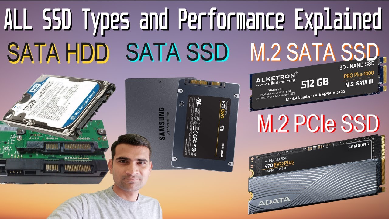 SSD explained WD Crucial Kingston SATA pcie nvme m.2 SSD - YouTube