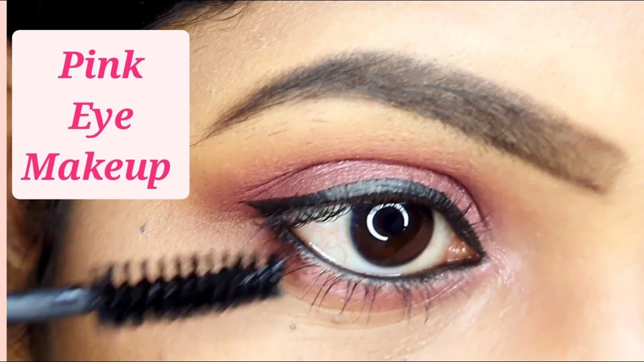 Simple & Easy Glam Pink Makeup/Eye makeup tutorial for beginners/pink ...
