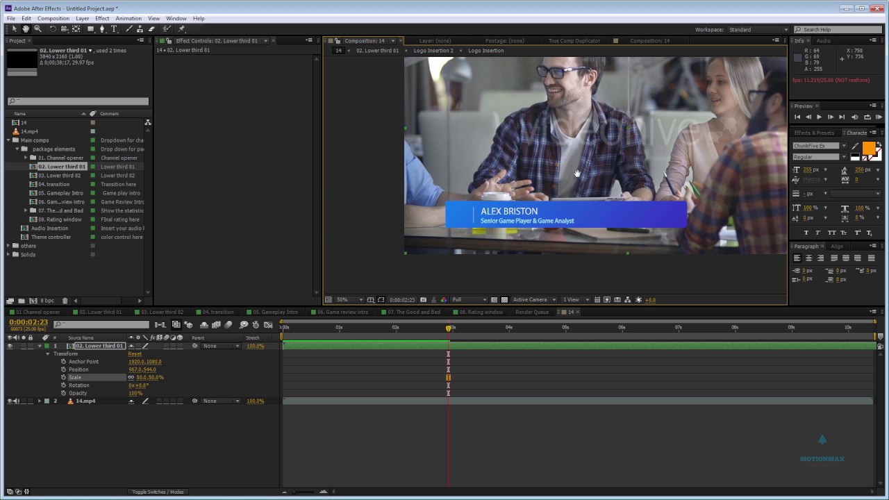 after effects tutorial - how to insert 4k elements over full hd video ...