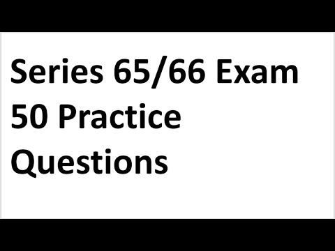 Series 66 Exam & Series 65 Exam Prep 50 Explicated Practice Questions ...