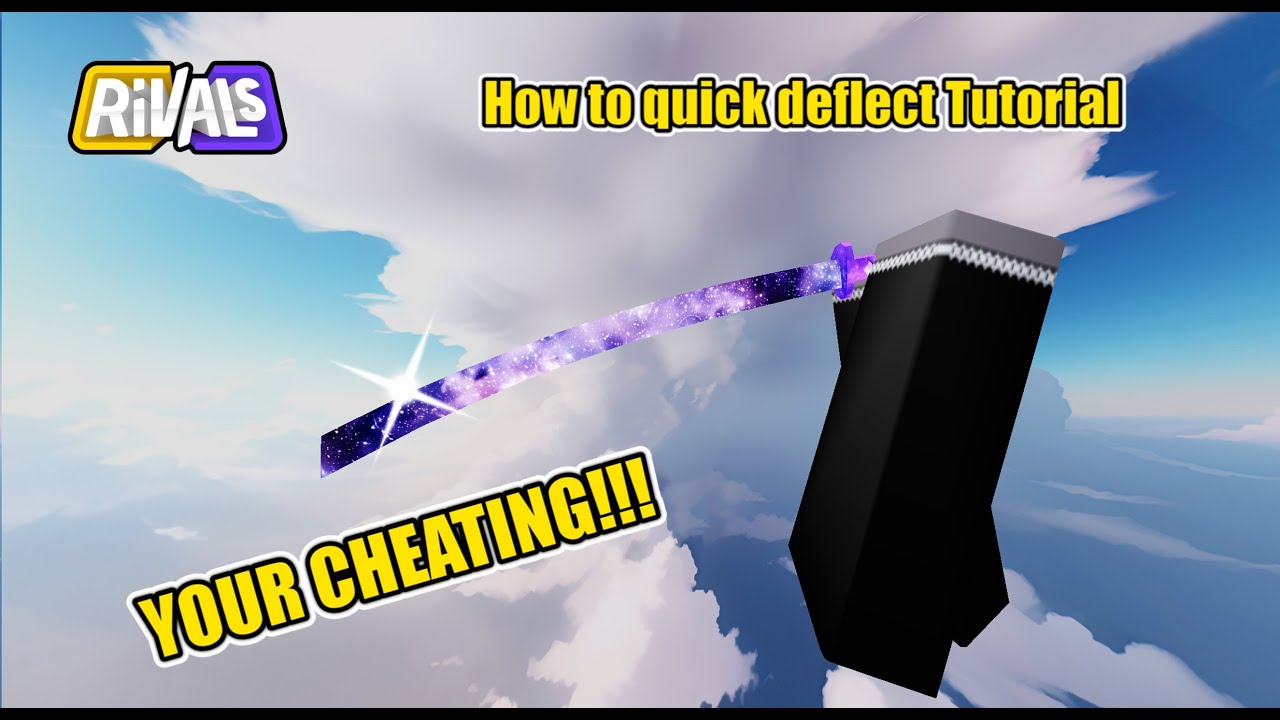 How to quick deflect with katana Roblox Rivals - YouTube