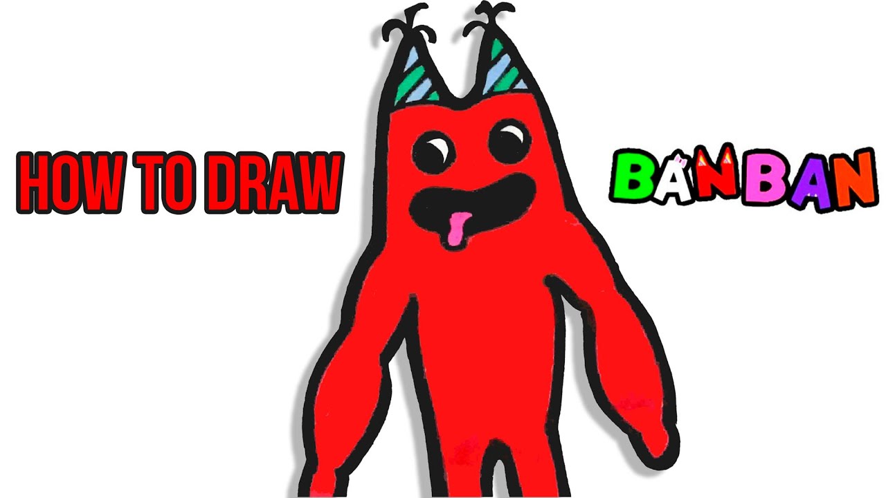 How to draw Monster Banban [ Garten Of Banban 4 ] - YouTube