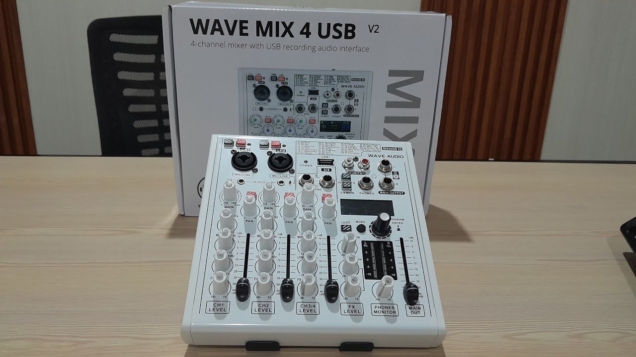mixer wave audio mix4usb v2 - YouTube