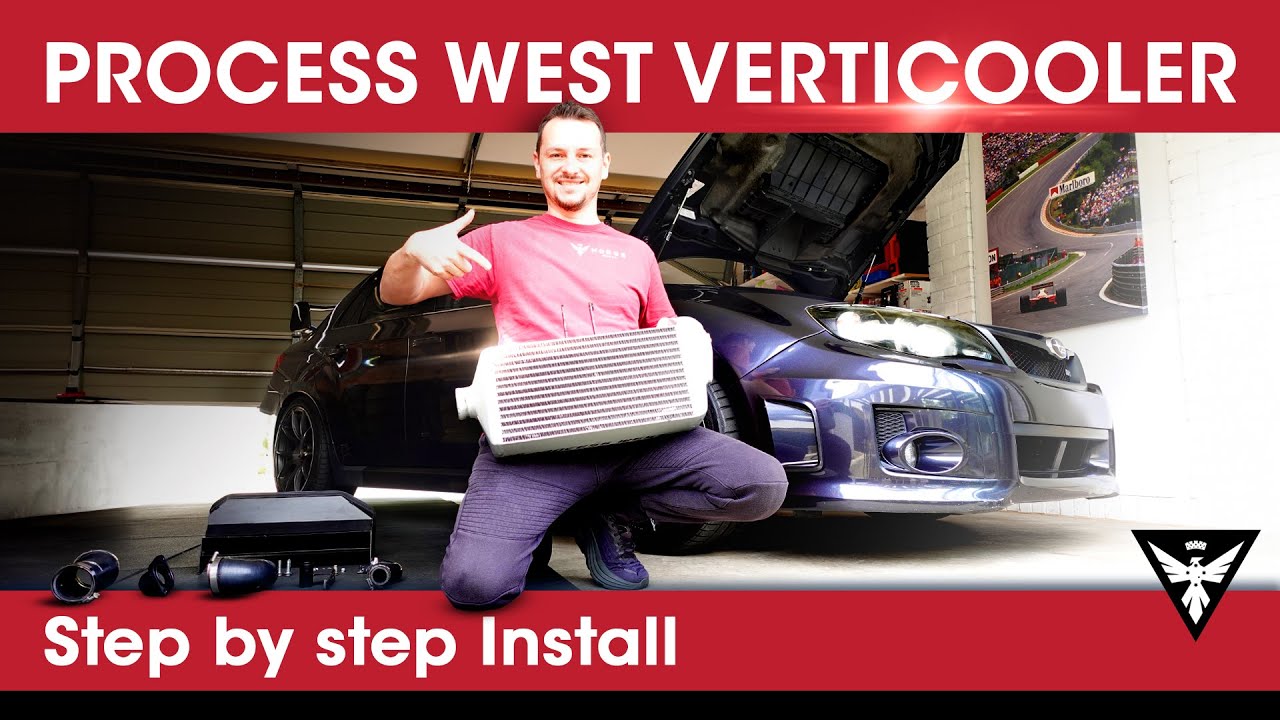 Installing a Process West Verticooler on a G3 08-14 WRX - YouTube