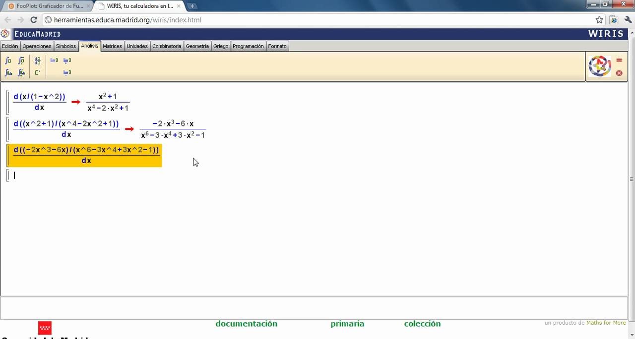 Tutorial de derivadas con la calculadora avanzada - YouTube