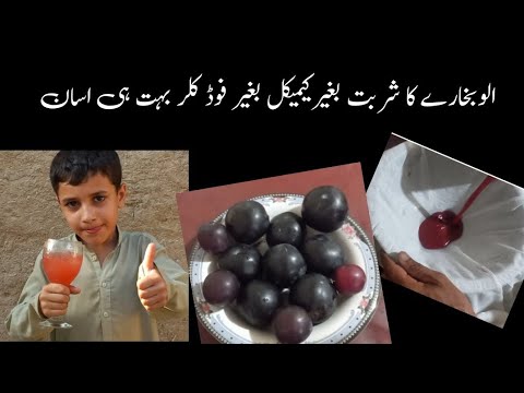 Aalu Buhare ka Sharbat/Aalu Buhara Recipe - YouTube