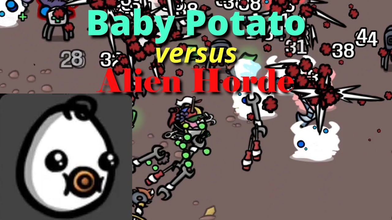 Baby vs. Alien Horde [New Brotato Character, Danger 5] - YouTube