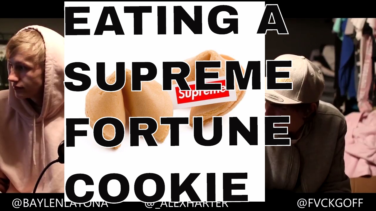 Unwrapping A Supreme Fortune Cookie & FaceTiming Fans - YouTube