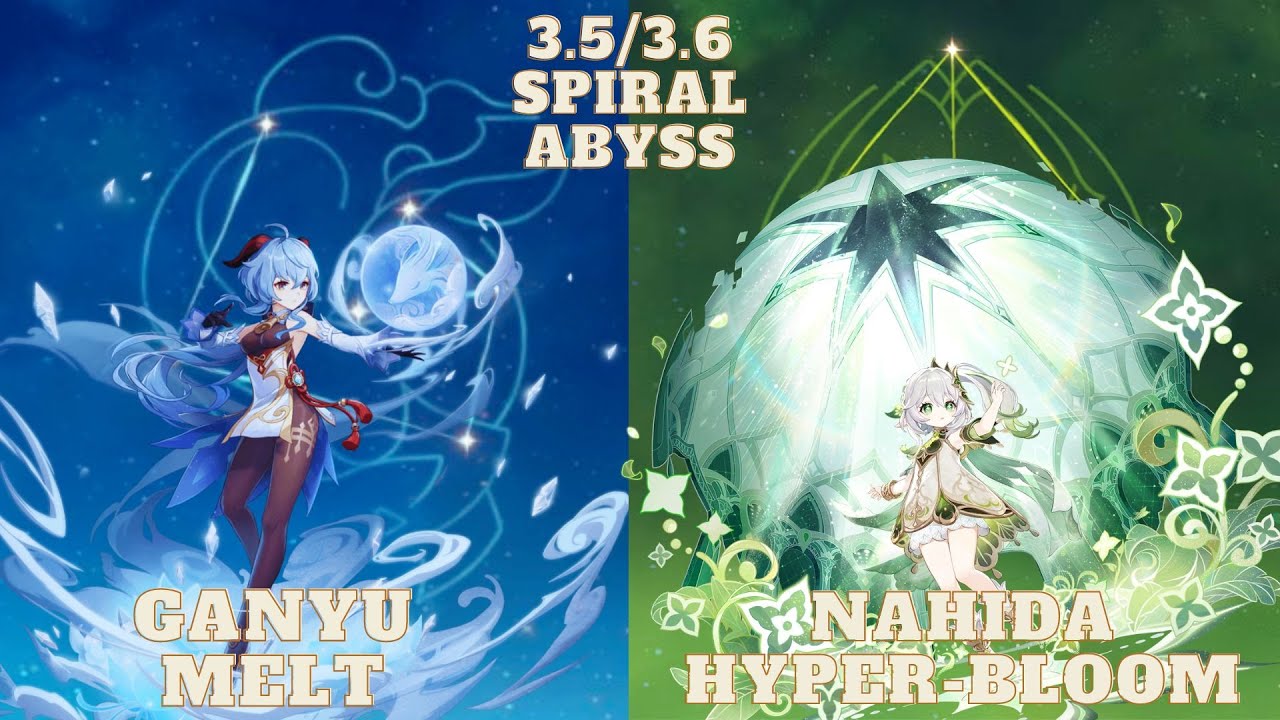 Ganyu COCO goat melt & Nahida Hyper-Bloom 3.5/3.6 sSpiral Abyss Genshin ...