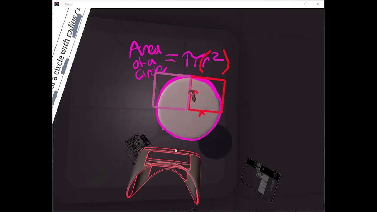 Visualizing Area of Circles (Pi-r-squared) - VR Math lesson -CCSS.MATH ...