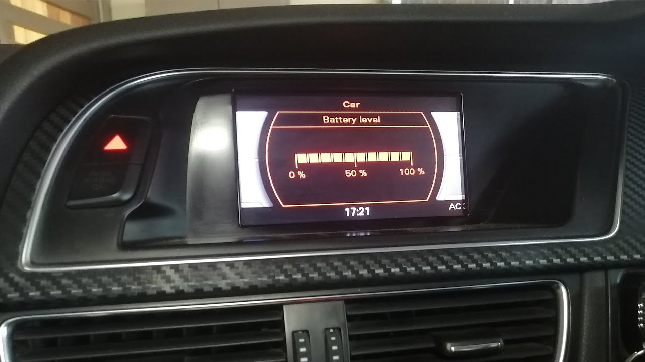 How to get the Battery Status in Your Audi - YouTube