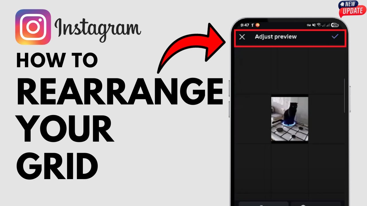 How to Rearrange Your Instagram Grid Edit Grid Update - YouTube