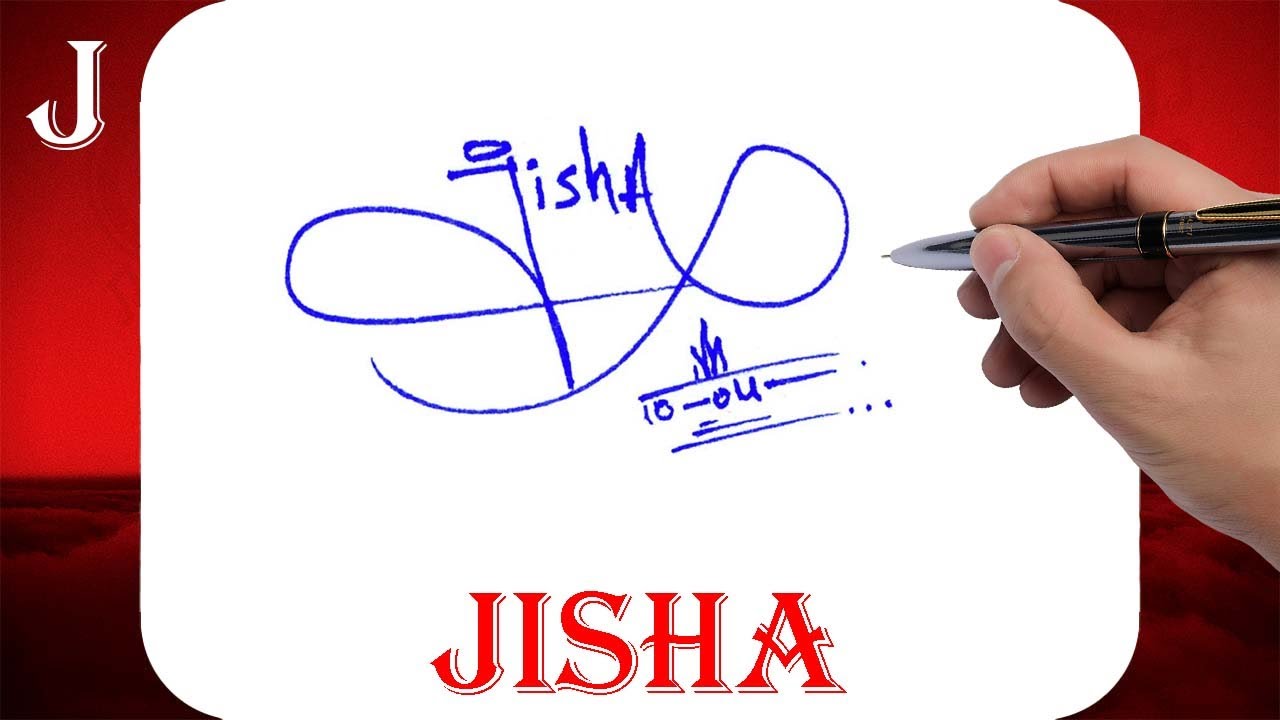 Jisha Name Signature Style - J Signature Style - Signature Style of My ...