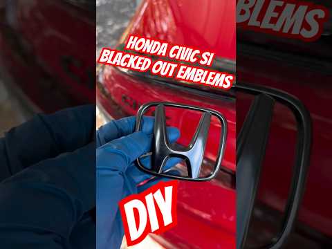 Neue Civic Si-Embleme in Schwarz! #honda #civic #civicsi #import #embleme #diy #carguy #mechaniker