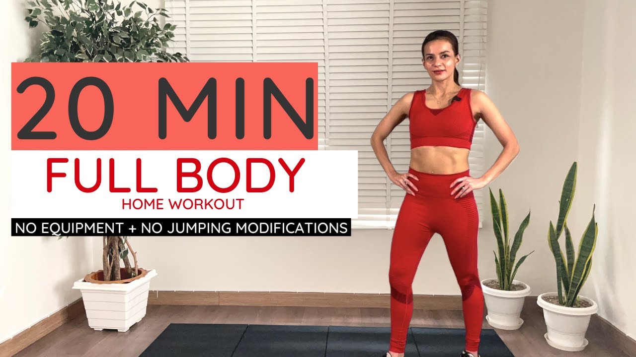 20 Minute FULL BODY Home Workout (No Equipment + No Jumping ...