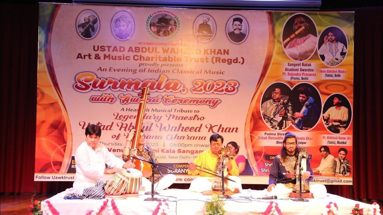 Padmashree Ustad Moinuddin Khan & Momin Khan | Duet Sarangi | Raag ...