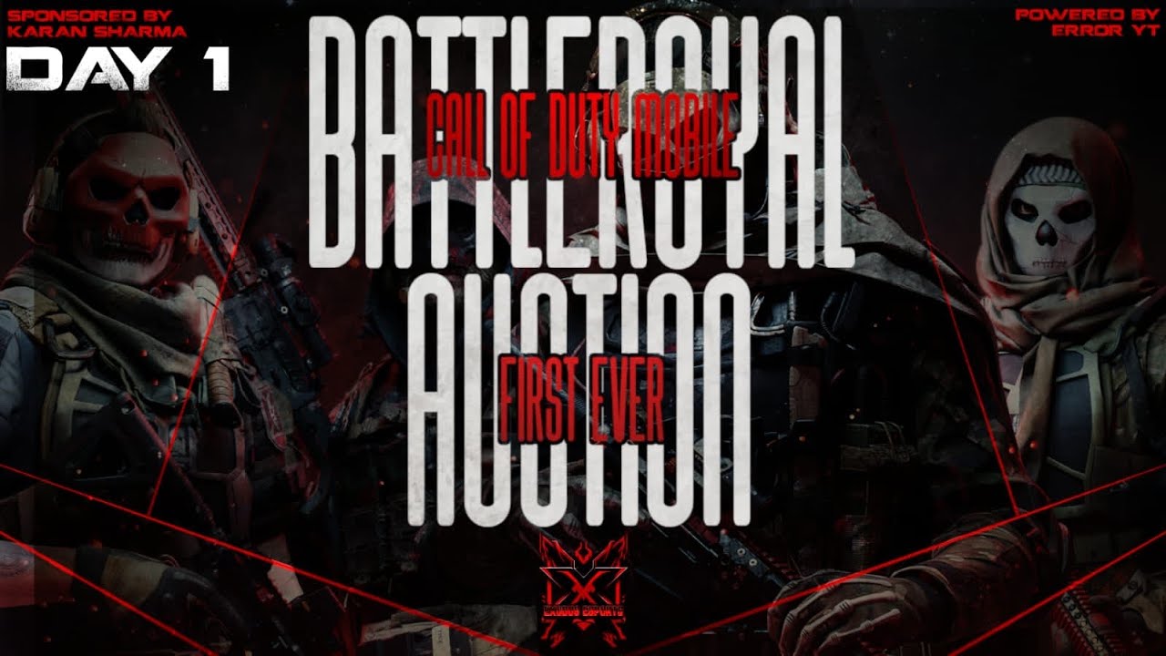 EXODUS ESPORTS | FIRST EVER CODM BR AUCTION | POWERED BY ERROR YT | SPONSORED BY KARAN SHARMA ...