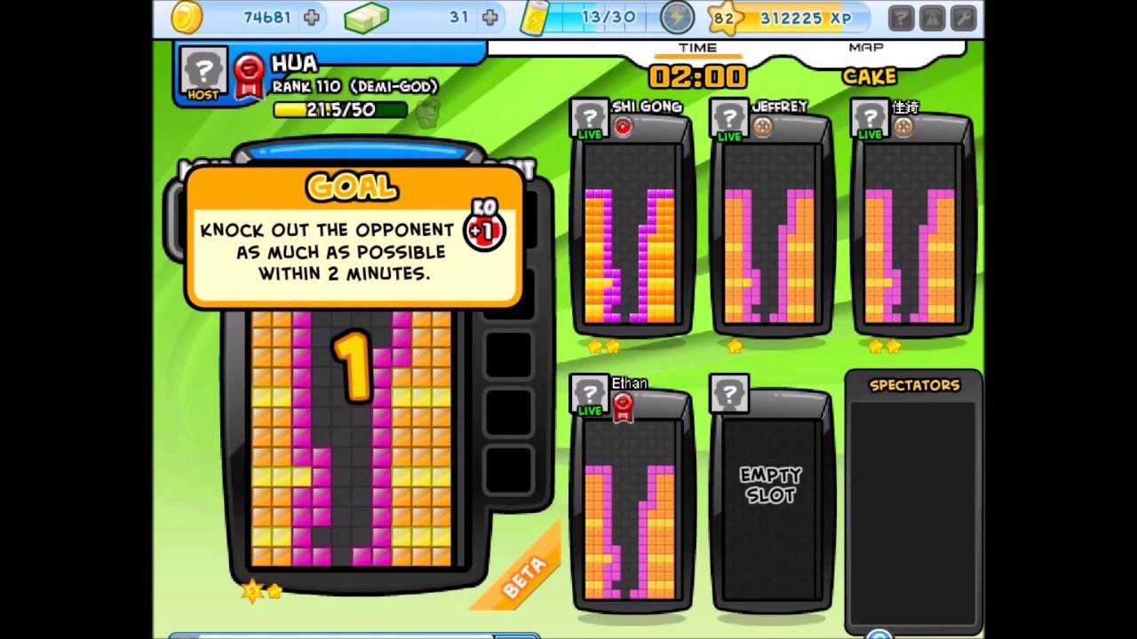 【Tetris Battle】Arena 模式 將110等的星星集滿的過程 (part2) - YouTube