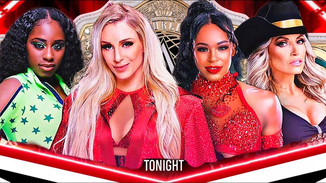 Bianca Belair Charlotte Flair Naomi Trish Stratus Four way Fatal Match Tonight WWE 2K24 - YouTube