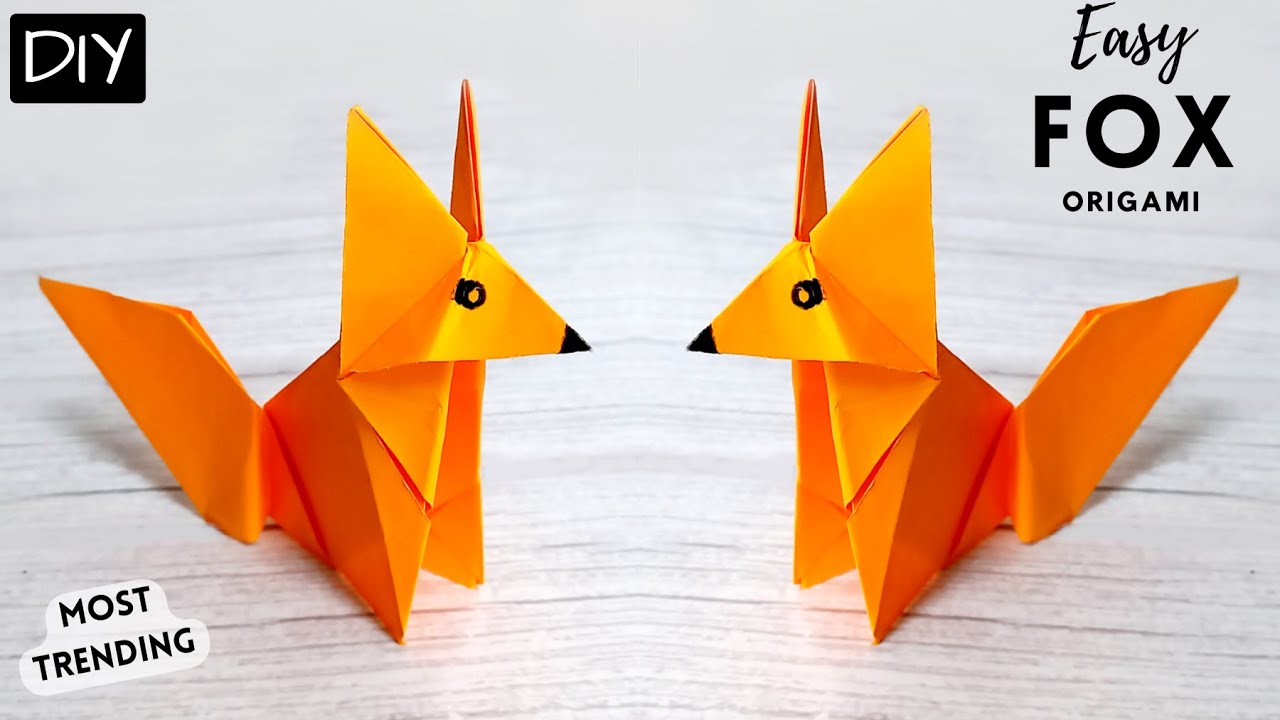 Origami Paper Fox | How to Make Paper Fox | Easy Paper Animals | DIY ...
