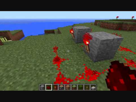 Minecraft - How to make a flashing redstone circuit - YouTube