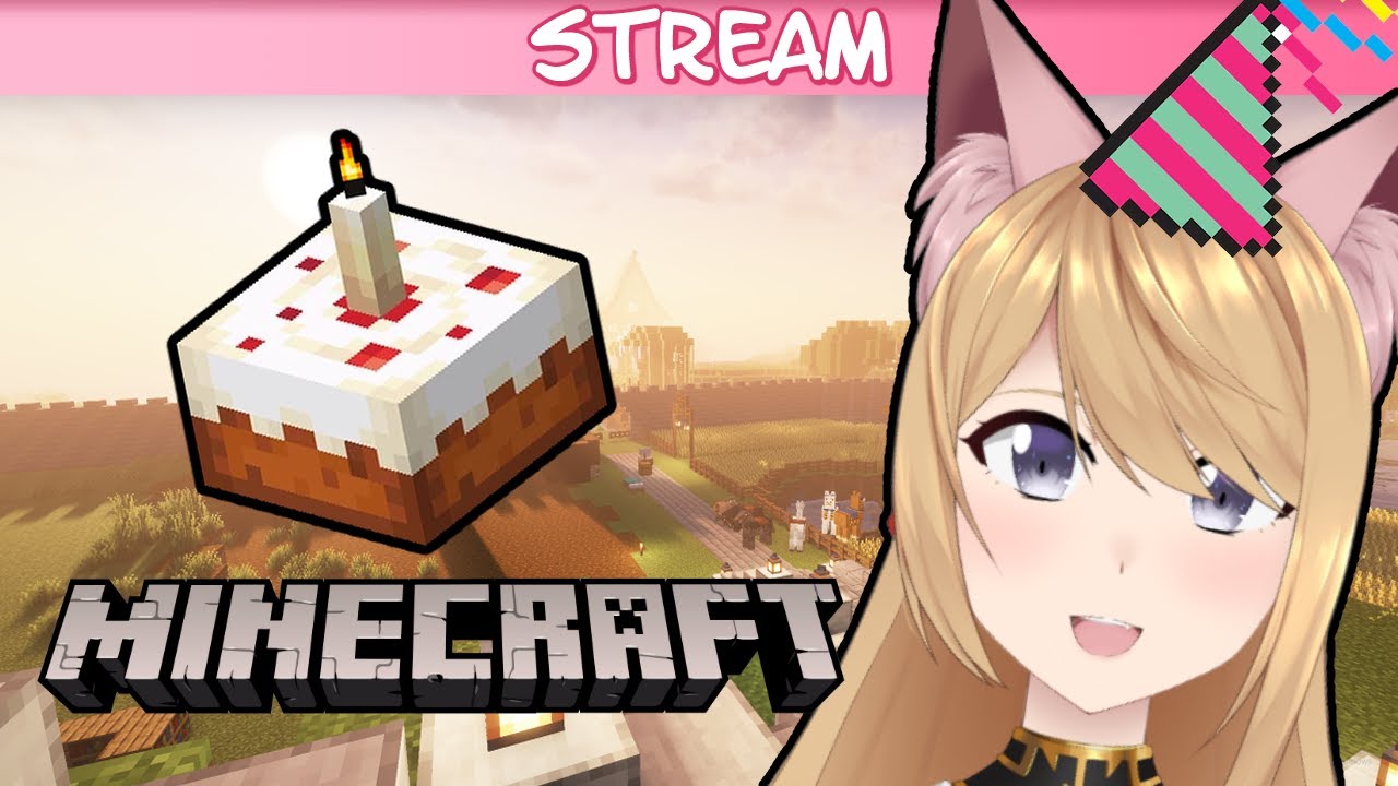【VTuber Stream】 Making cakes for my birthday~ | Minecraft ("Sisters" SMP) - YouTube
