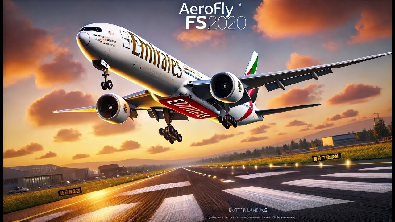 #swiss001 Boeing 777-300er Butter Landing Aerofly FS2020 #aeroplane # ...