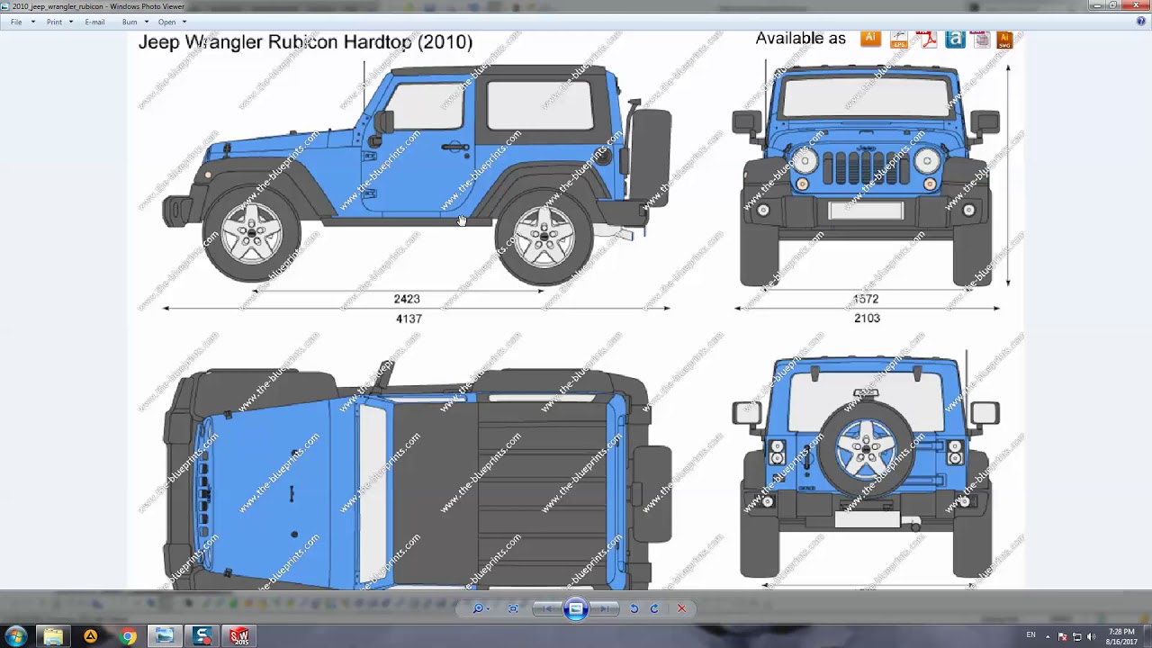 2010 Jeep Wrangler Rubicon – SolidWorks Tutorial (Time Lapse) - YouTube