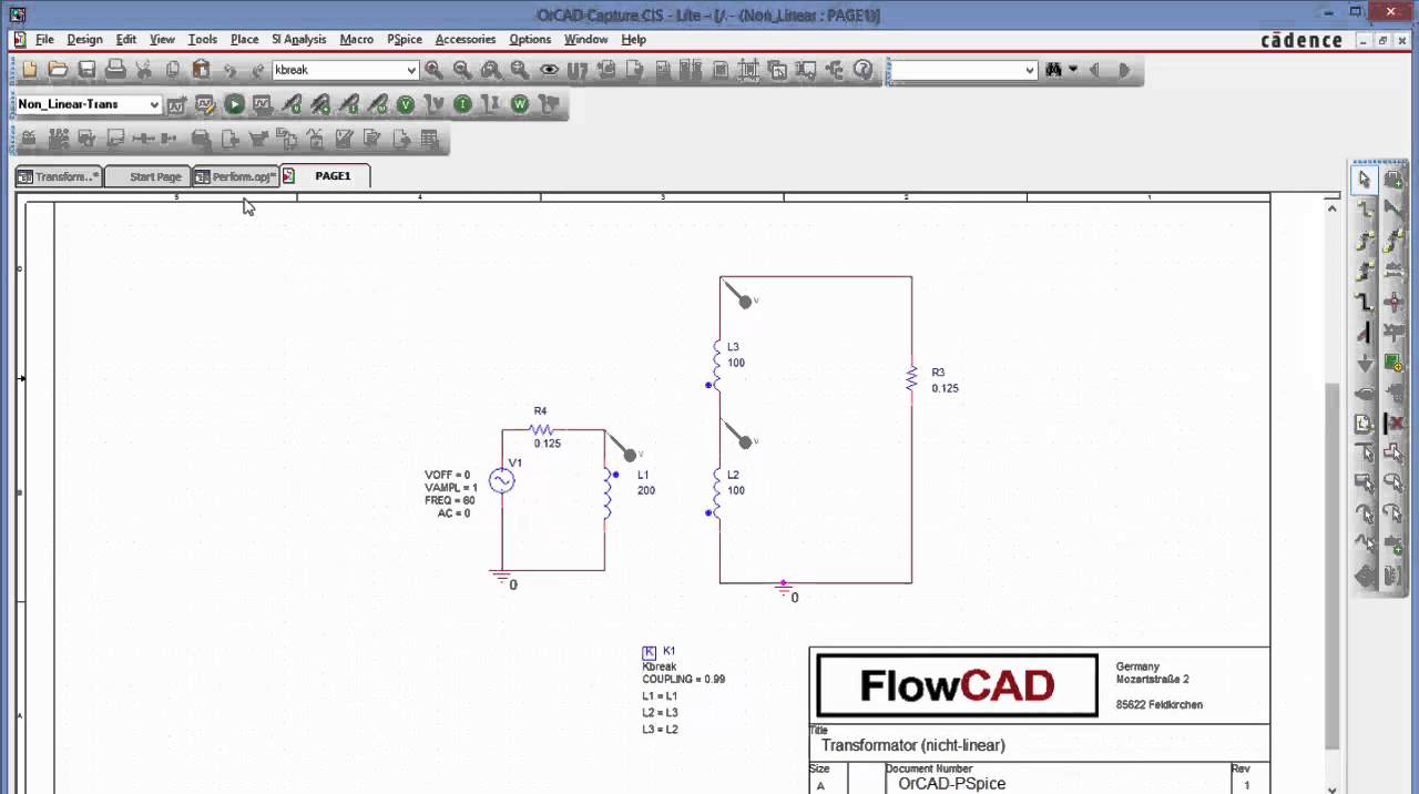 Transformatoren mit PSpice simulieren - YouTube