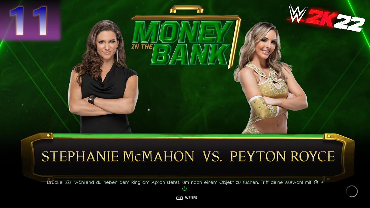 W2K22 Women #11 Stephanie McMahon vs Peyton Royce - YouTube