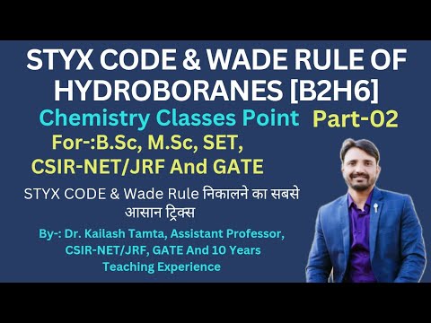 WADE RULE & STYX CODE OF HYDROBORANE [B2H6] || INORGANIC CHEMISTRY ...