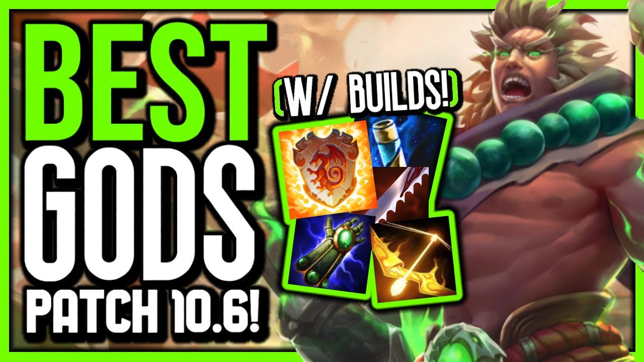 Top 3 Gods For EVERY ROLE (w/ Builds) In SMITE Patch 10.6! - YouTube