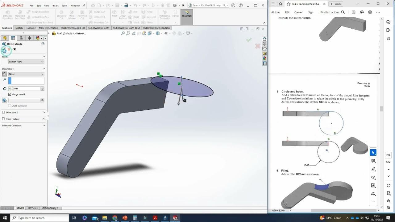 Solidworks - Exercise 27 - Guide - YouTube