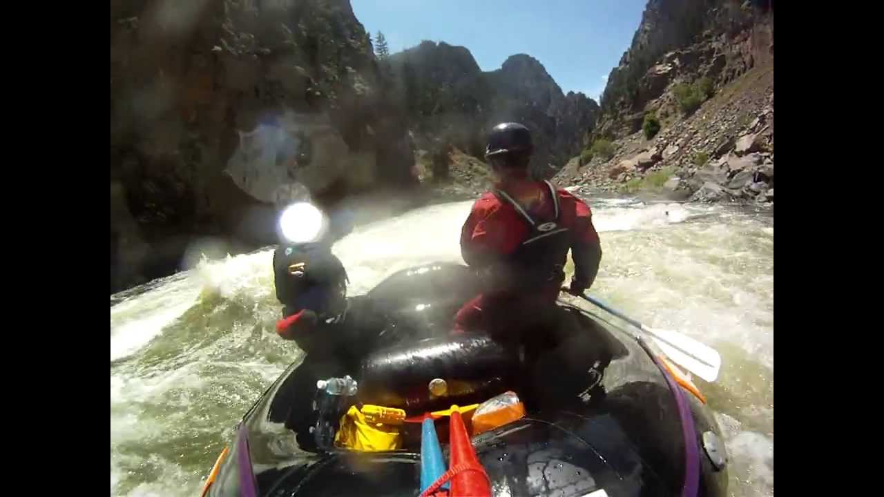 Gore Canyon, Rafting, 1,200cfs, Hyside Mini-Max R2ing - YouTube