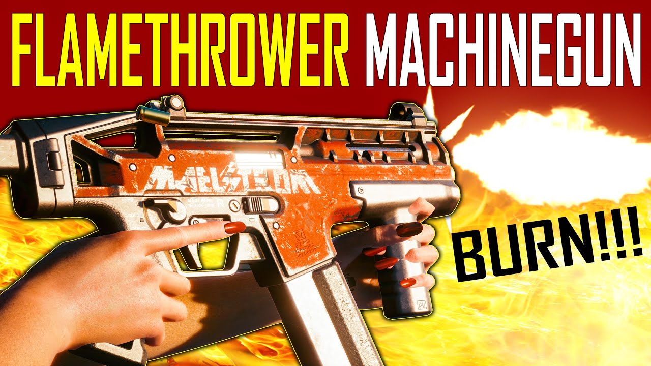 The Iconic Flaming Maelstrom Machine Gun! - FENRIR - Cyberpunk 2077 ...