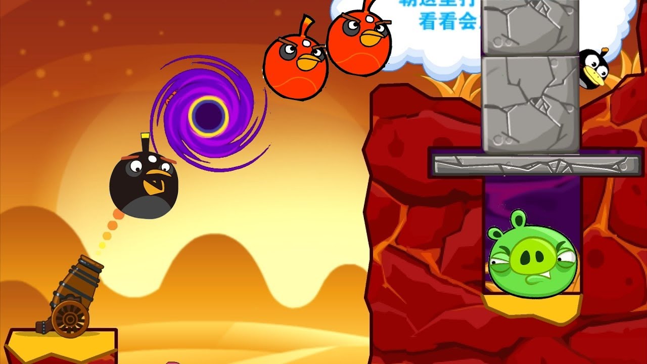 Angry Birds Cannon Collection 3 - BOMBER BREAK STONE TO BLAST BAD PIGS ...