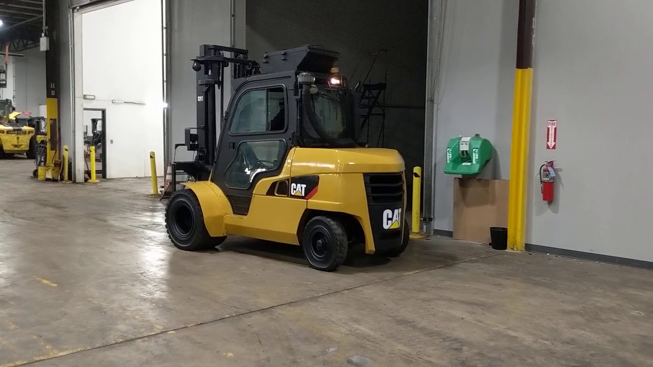 2012 Caterpillar PD11000 11,000lb Dual Drive Pneumatic Diesel Forklift ...