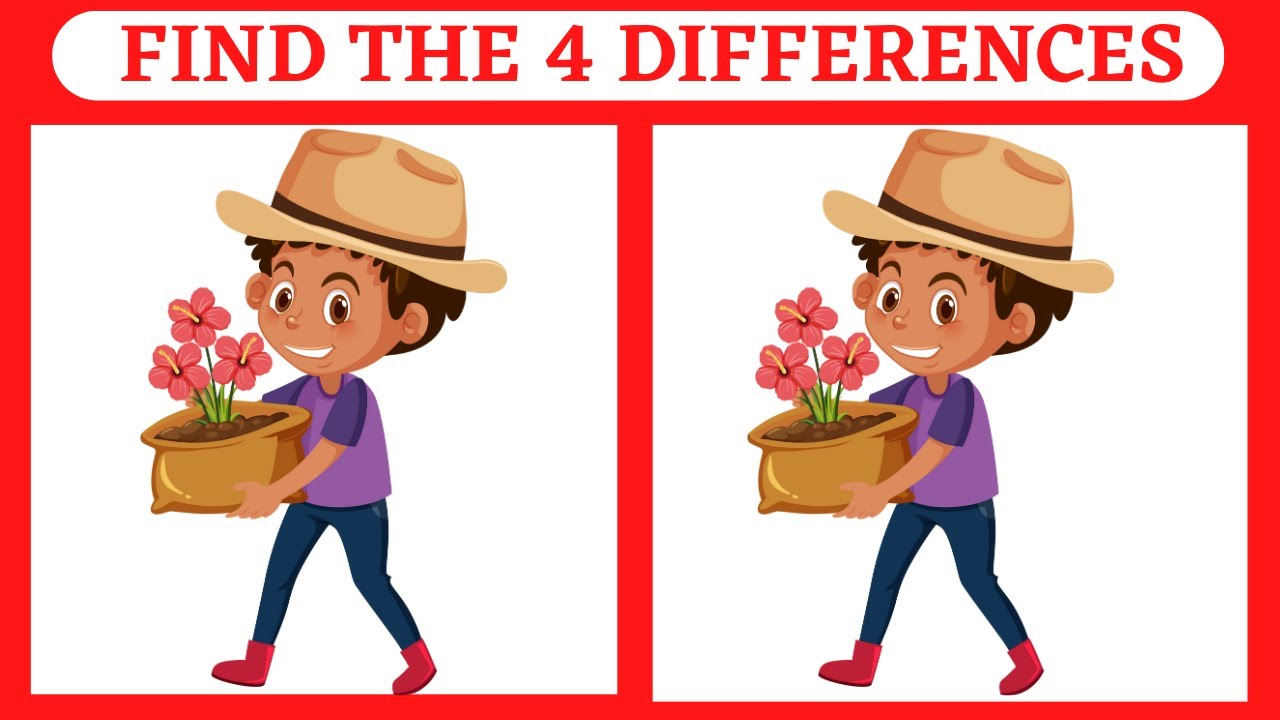 FIND THE 4 DIFFERENCES #33|FIND THE DIFFERENCE||SPOT THE DIFFERENCE ||# ...