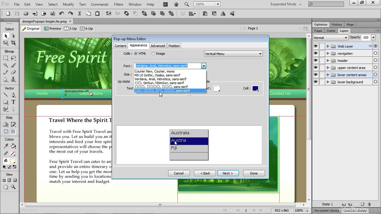 Creating a Pop-Up Menu - YouTube
