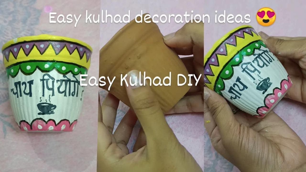 Easy Kulhad Painting Ideas😱😱😱😱 || Kulhad Decoration || Kulhad DIY - YouTube