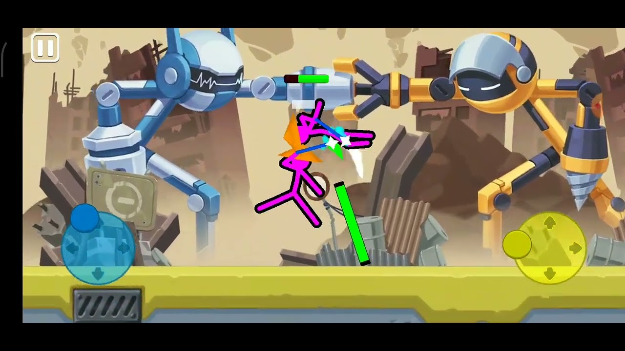 me and Harry gaming play stickman - YouTube