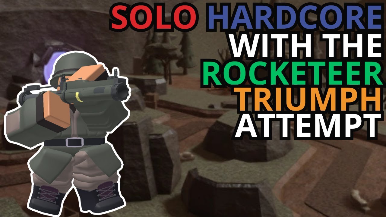 SOLO HARDCORE WITH ROCKETEER / Tower Defense Simulator / Roblox - YouTube