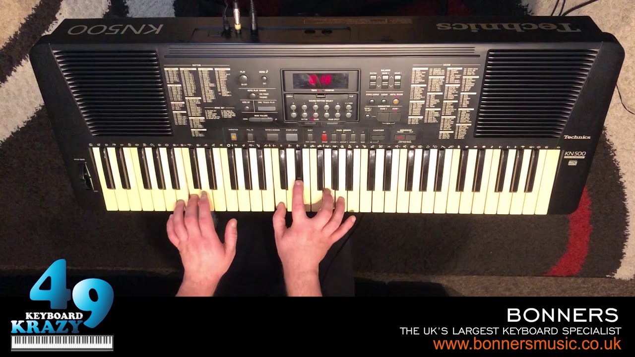 Technics SX-KN500 Keyboard - 129 Sounds - YouTube