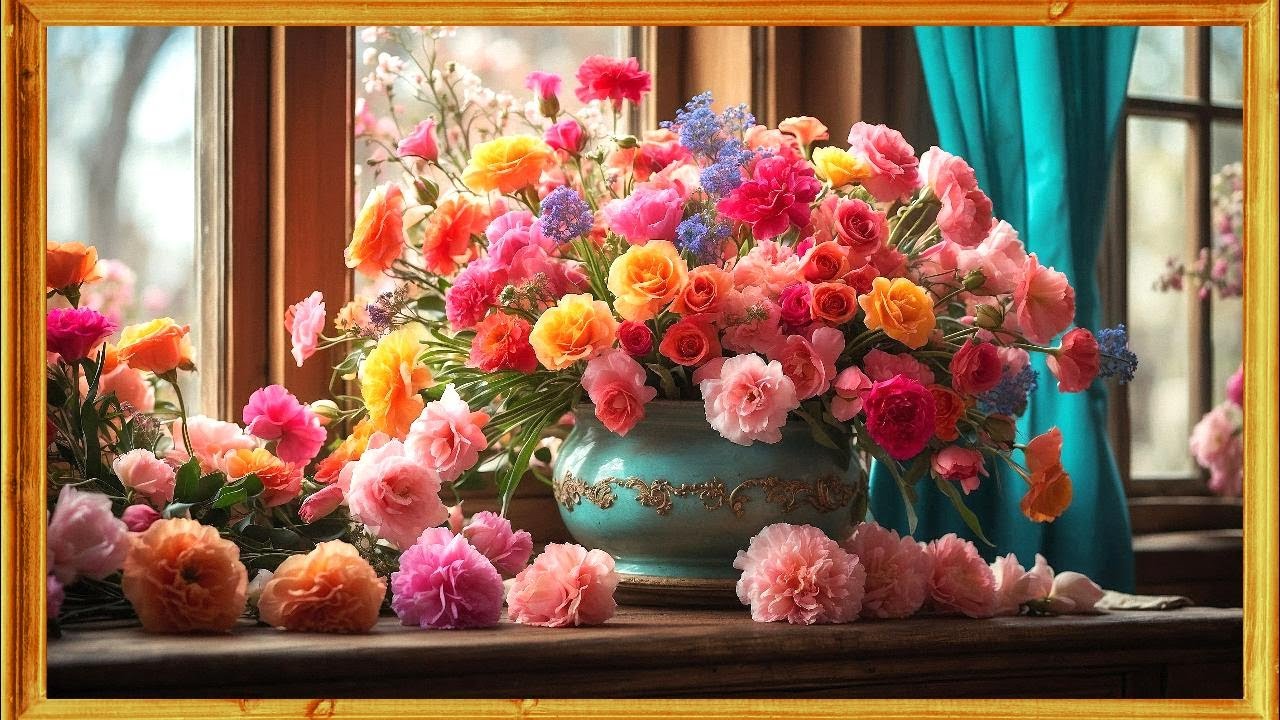 Mother's Day Bouquet | Flower Screensaver | Vintage Floral TV ...